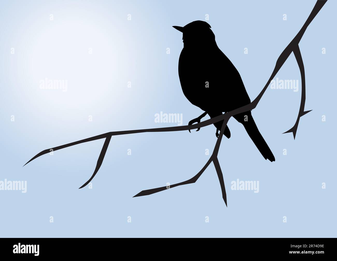 Vector Illustration Of A Bird Sihouette Stock Vector Image And Art Alamy