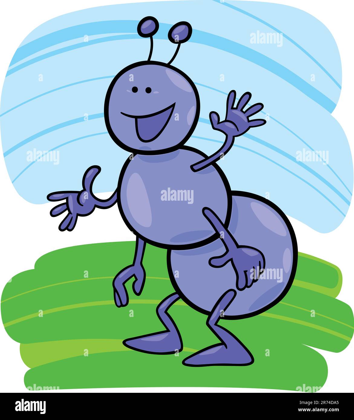 cartoon illustration of funny ant Stock Vector Image & Art - Alamy