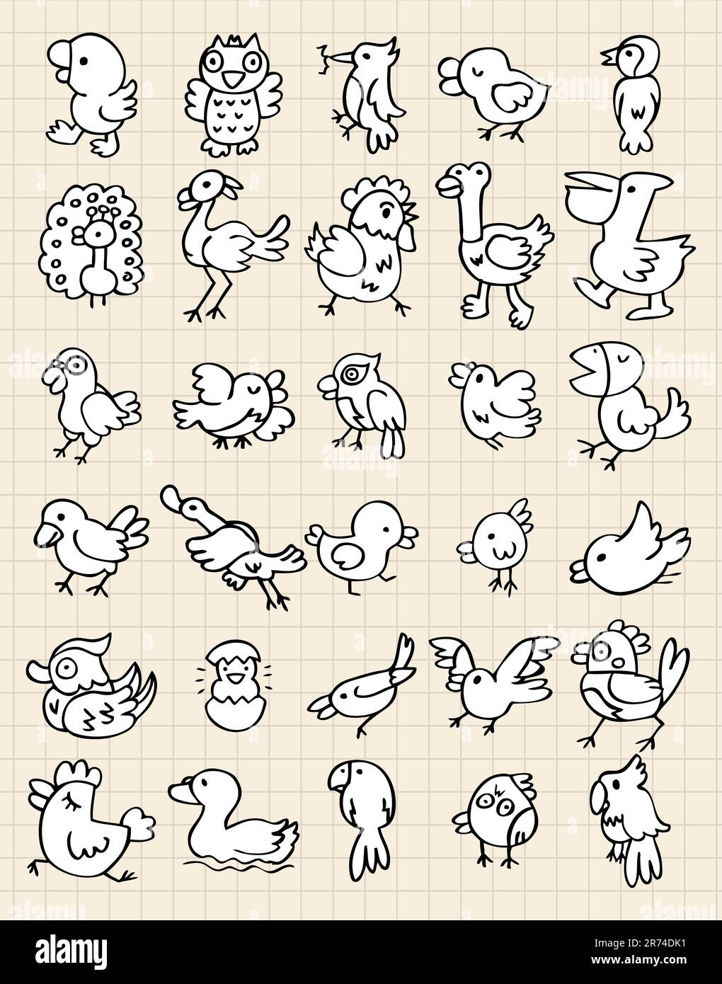 How to draw seagull hi-res stock photography and images - Alamy