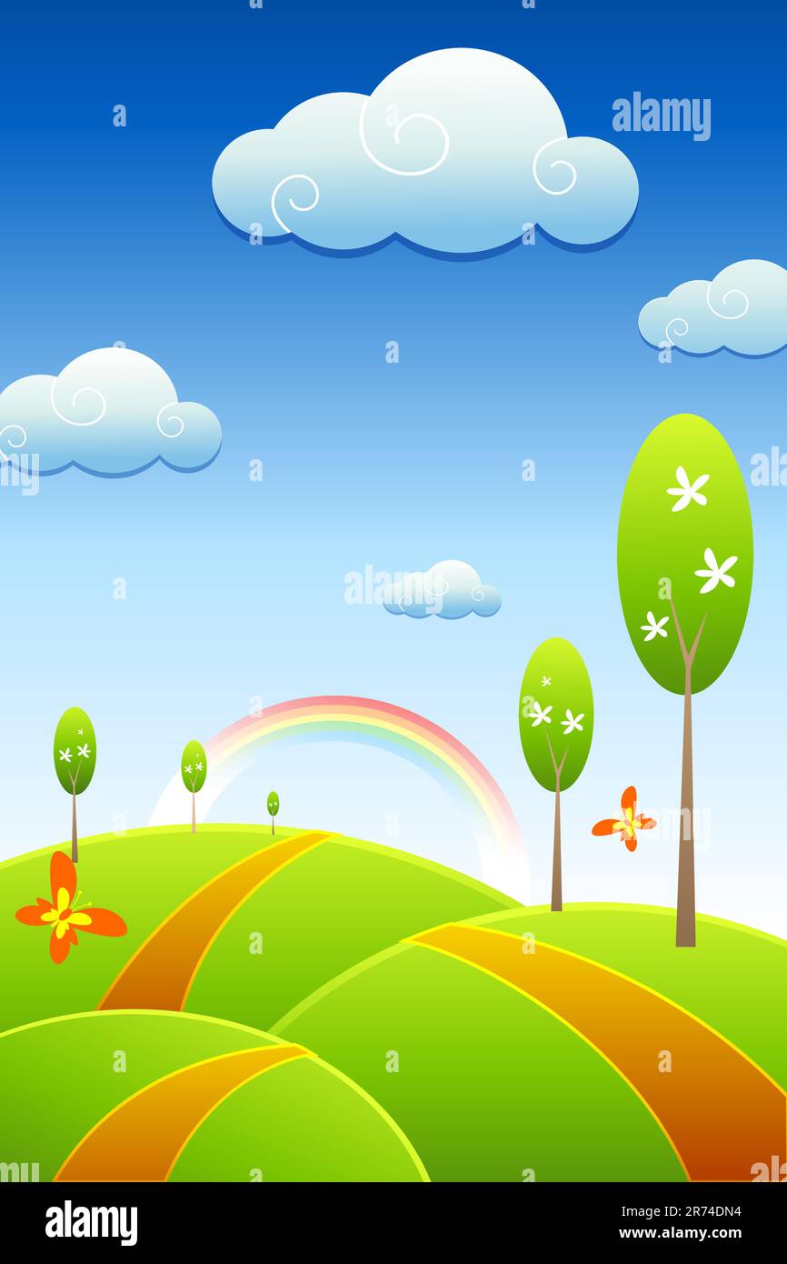 Beautiful sight scene Stock Vector Images - Alamy