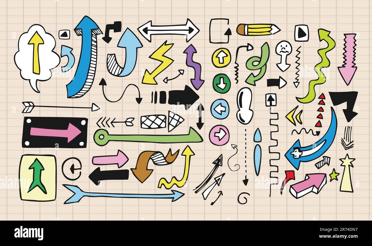 Squiggle arrow Stock Vector Images - Alamy