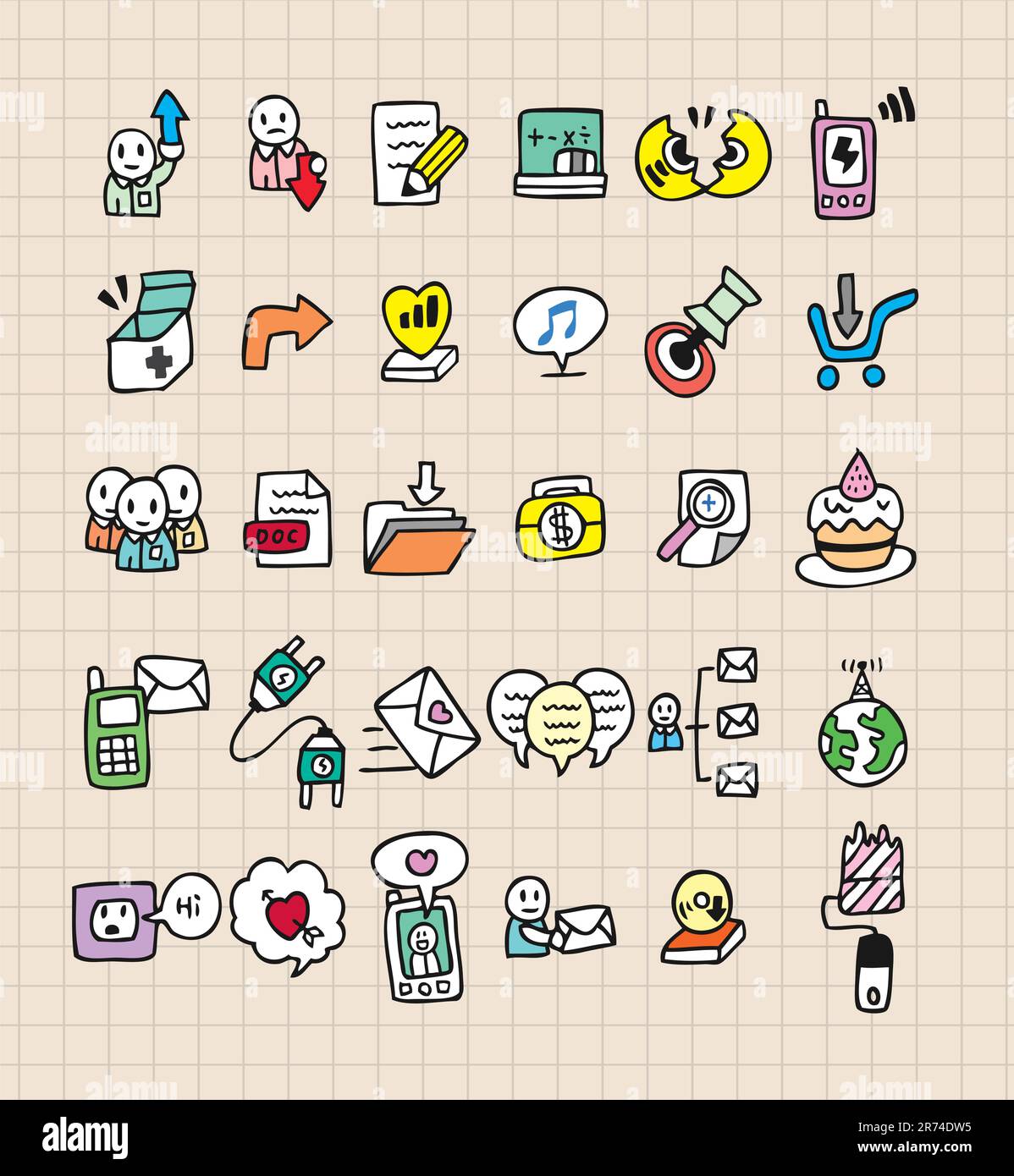 hand draw web icon Stock Vector Image & Art - Alamy