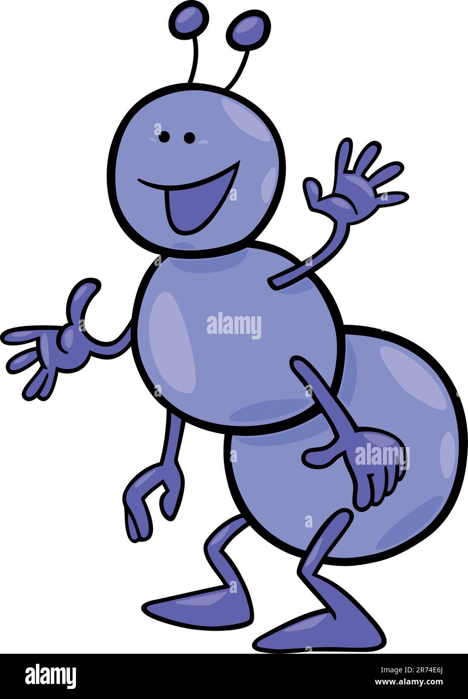 cartoon illustration of funny ant Stock Vector Image & Art - Alamy
