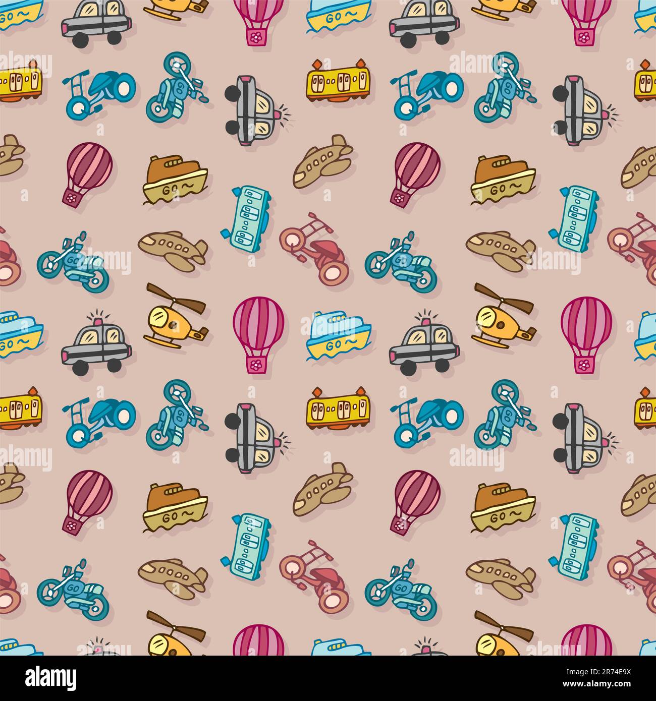 seamless transport pattern,vector illustration Stock Vector Image & Art ...