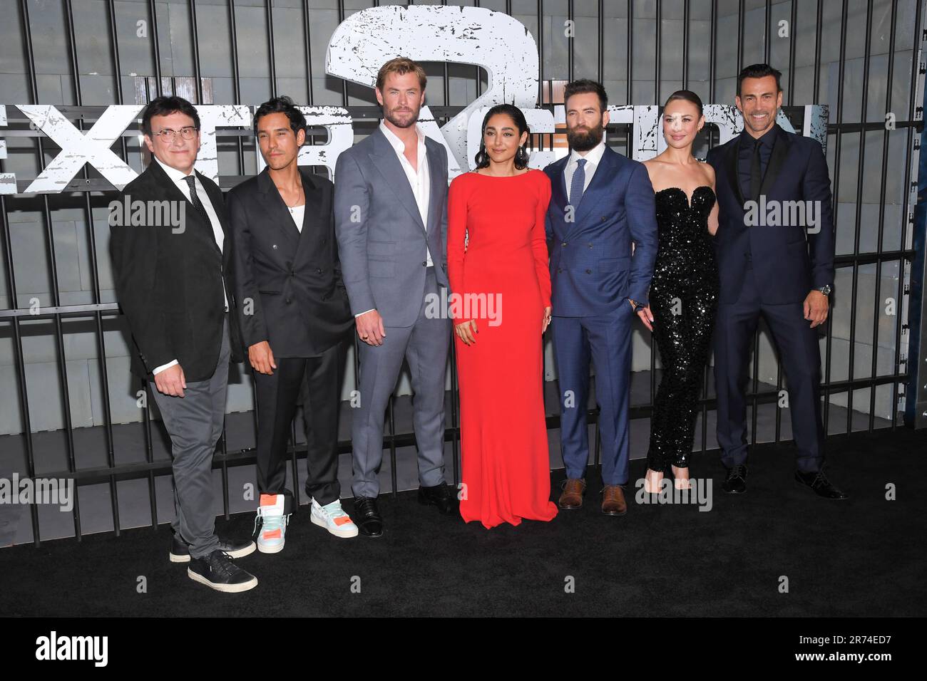 New York, USA. 12th June, 2023. Anthony Russo, Adam Bessa, Chris ...