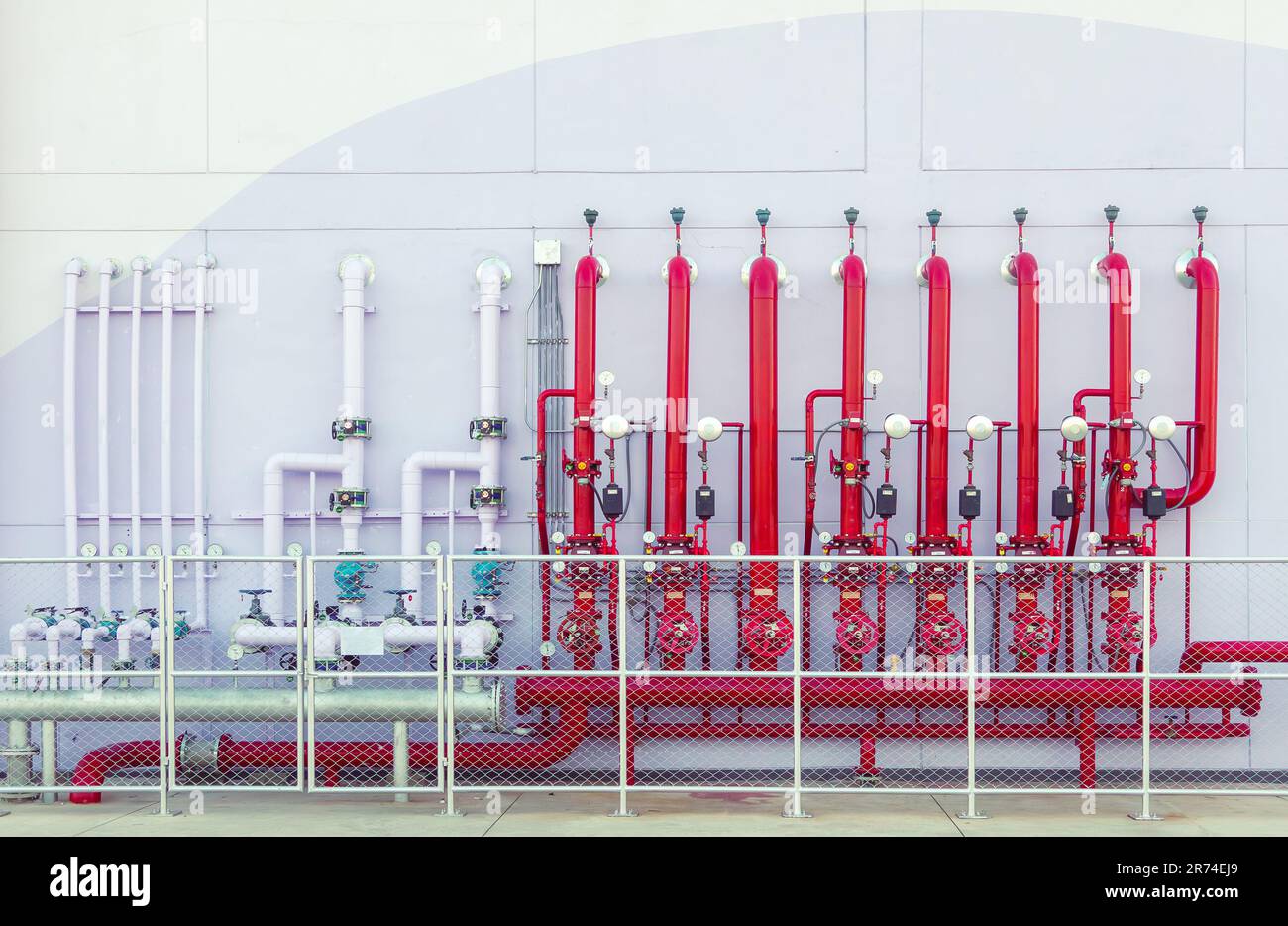 The building's fire protection system is designed to prevent fires and ...