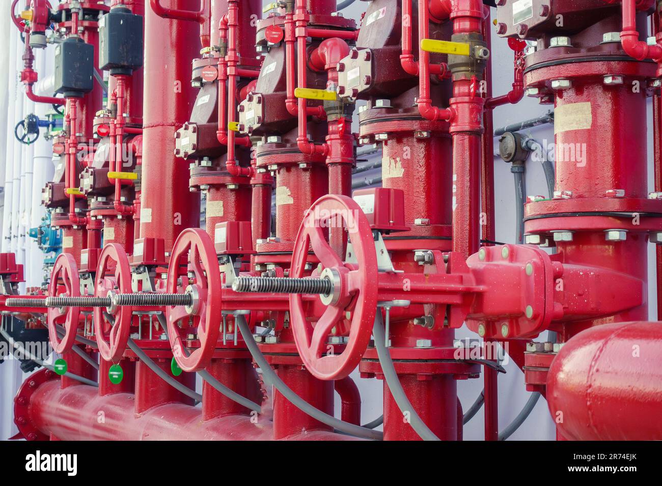 The building's fire protection system is designed to prevent fires and ...