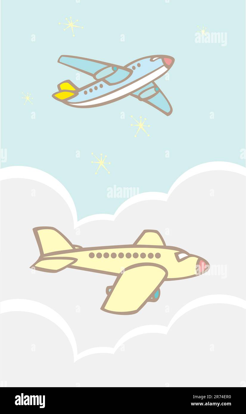 Modern passenger jets Stock Vector Images - Alamy