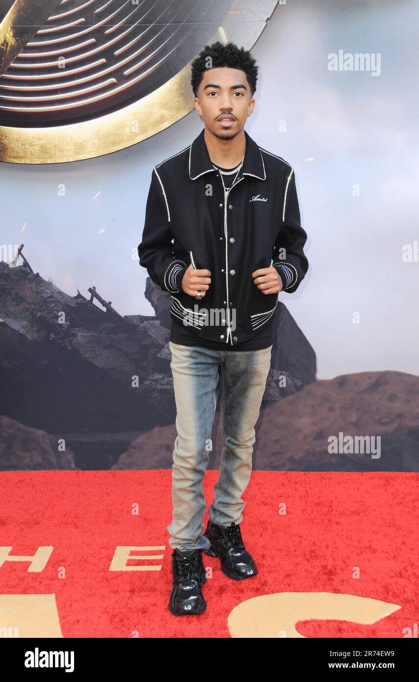 Los Angeles, CA. 12th June, 2023. Miles Brown at arrivals for THE FLASH ...