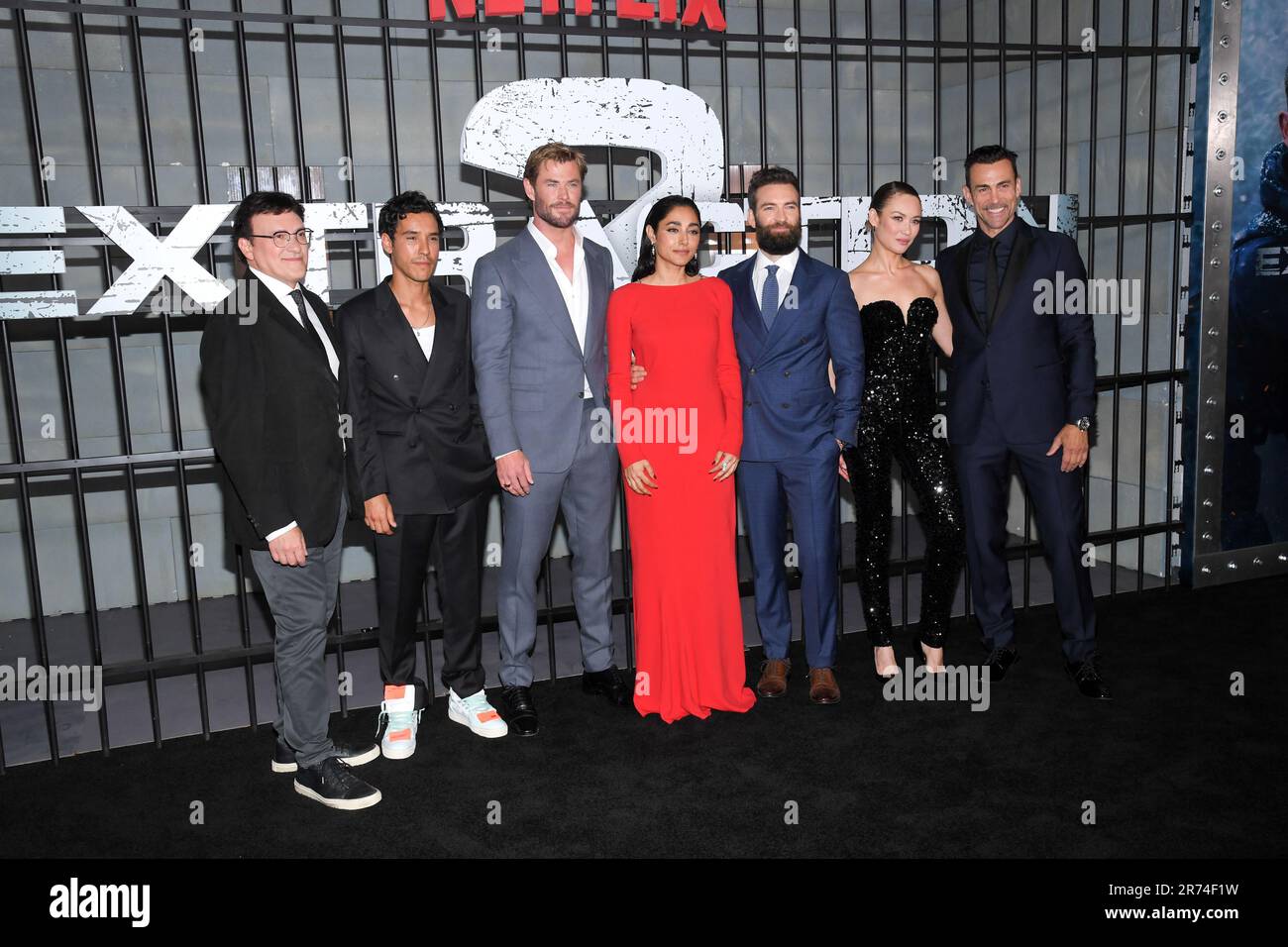 New York, USA. 12th June, 2023. Anthony Russo, Adam Bessa, Chris ...