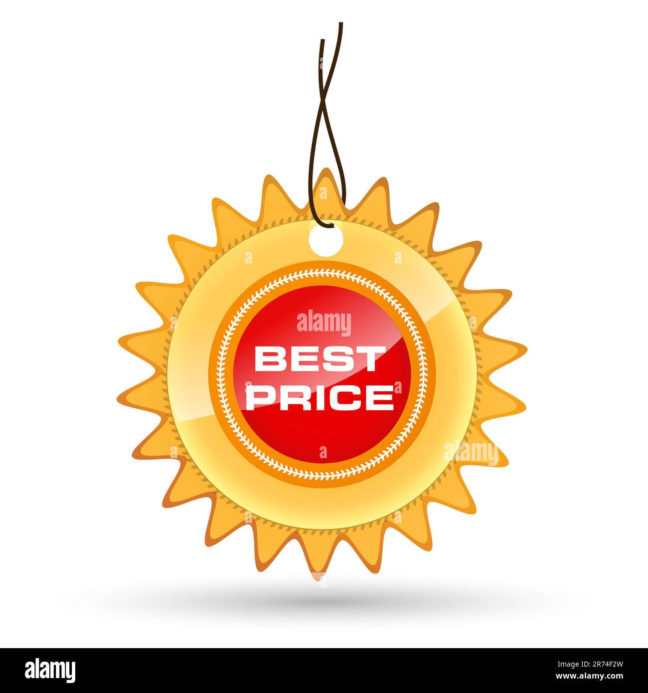 illustration of best price tag on white background Stock Vector Image ...