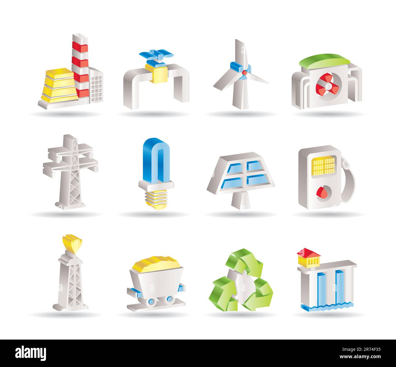 Electricity storage facility Cut Out Stock Images & Pictures - Alamy