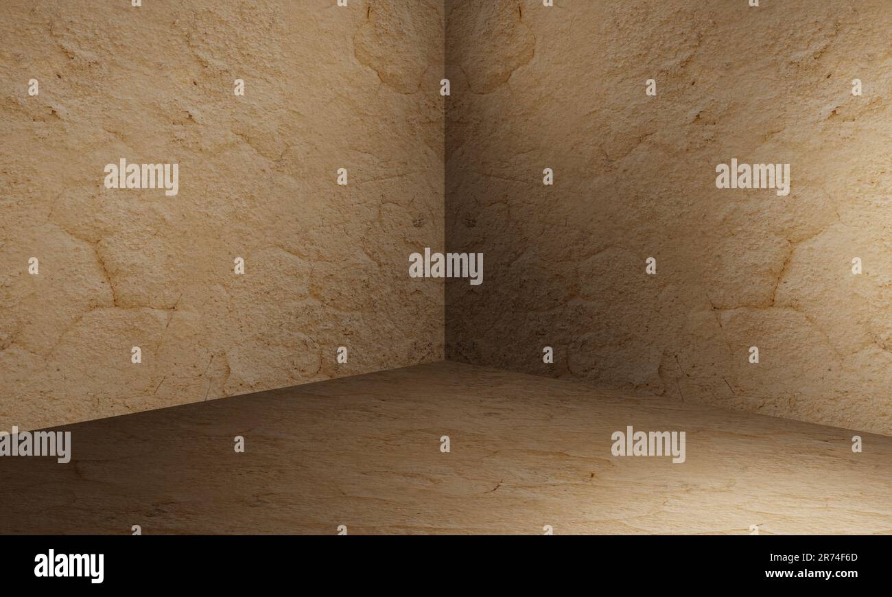 corner of empty room with white walls floor Stock Photo - Alamy