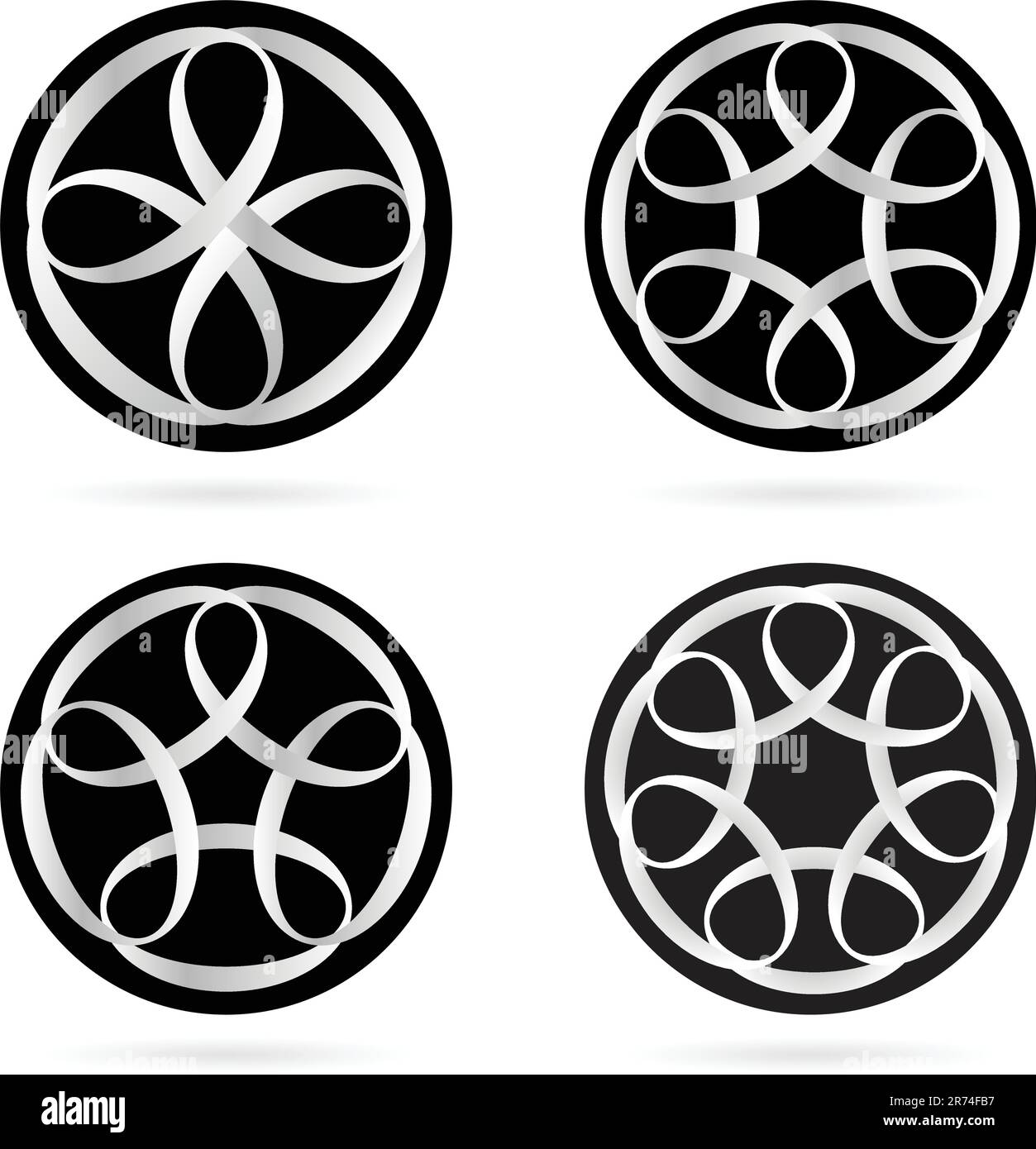 Abstract symbols. Black and white design elements. This makes a great ...