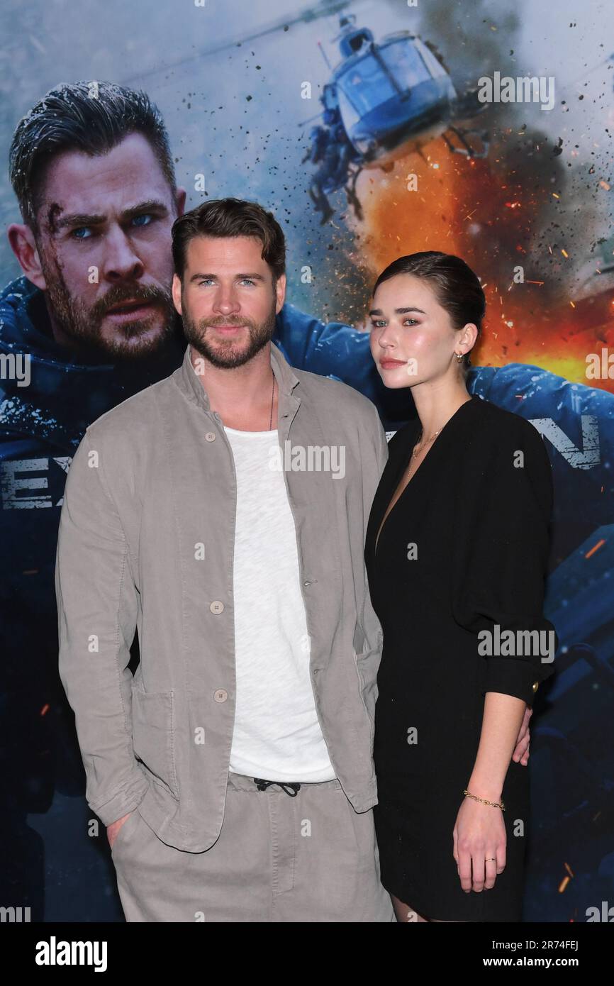 New York, USA. 12th June, 2023. Liam Hemsworth and Gabriella Brooks ...