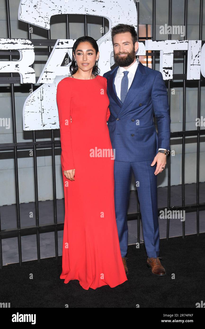 New York, USA. 12th June, 2023. Golshifteh Farahani and Sam Hargrave ...