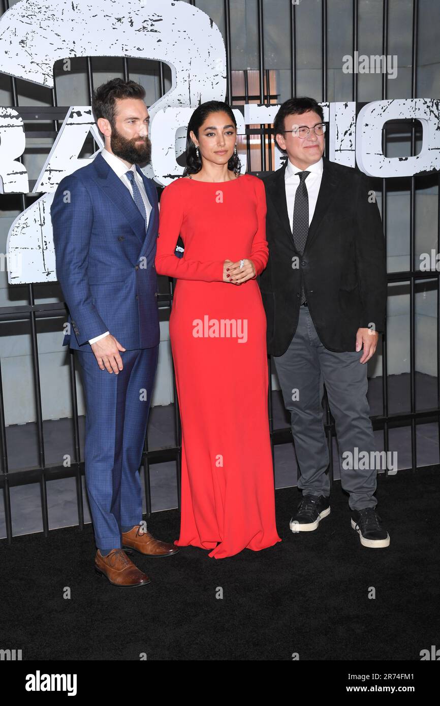 New York, USA. 12th June, 2023. Sam Hargave, Golshifteh Farahani and ...