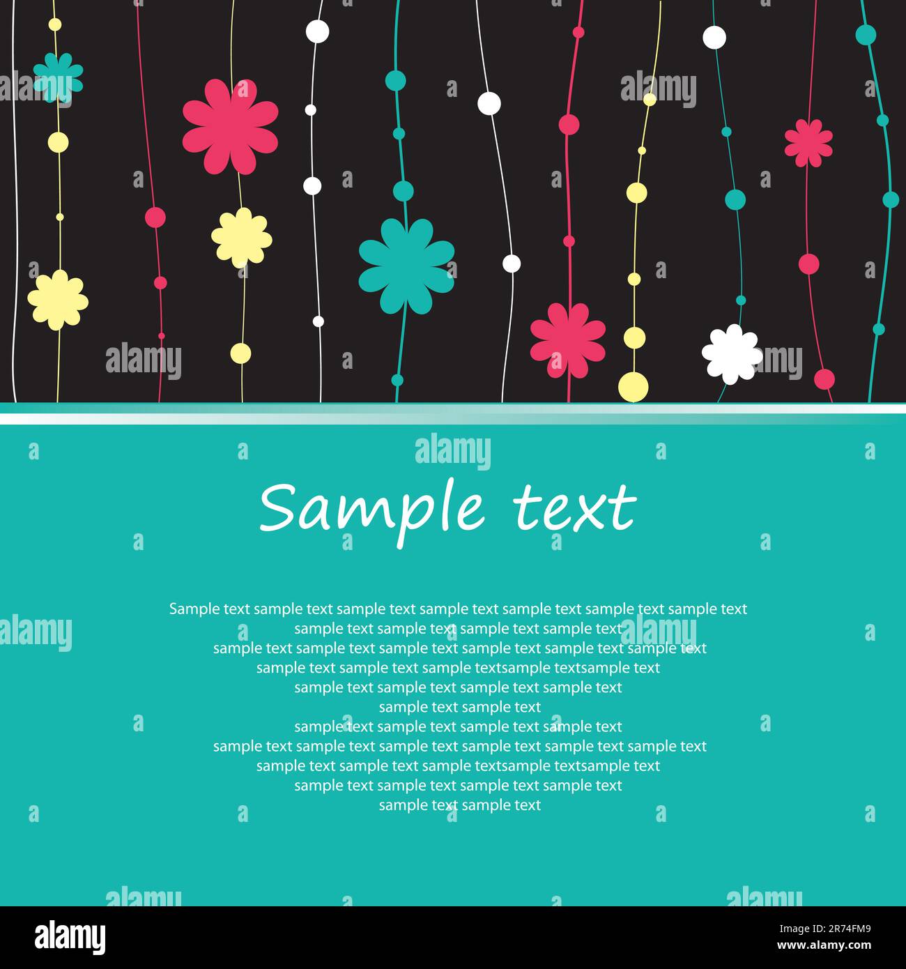 Colourful Spring flowers background. Vector illustration Stock Vector ...