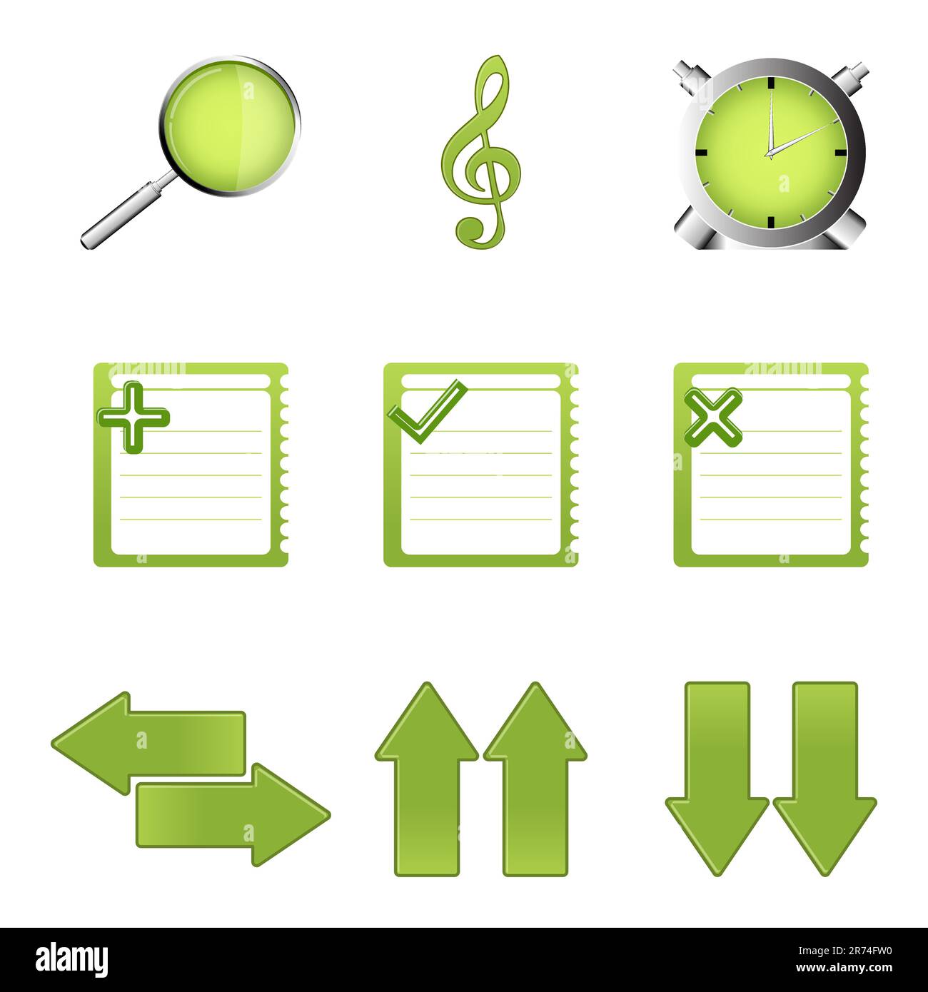 illustration of study icons on white background Stock Vector Image ...