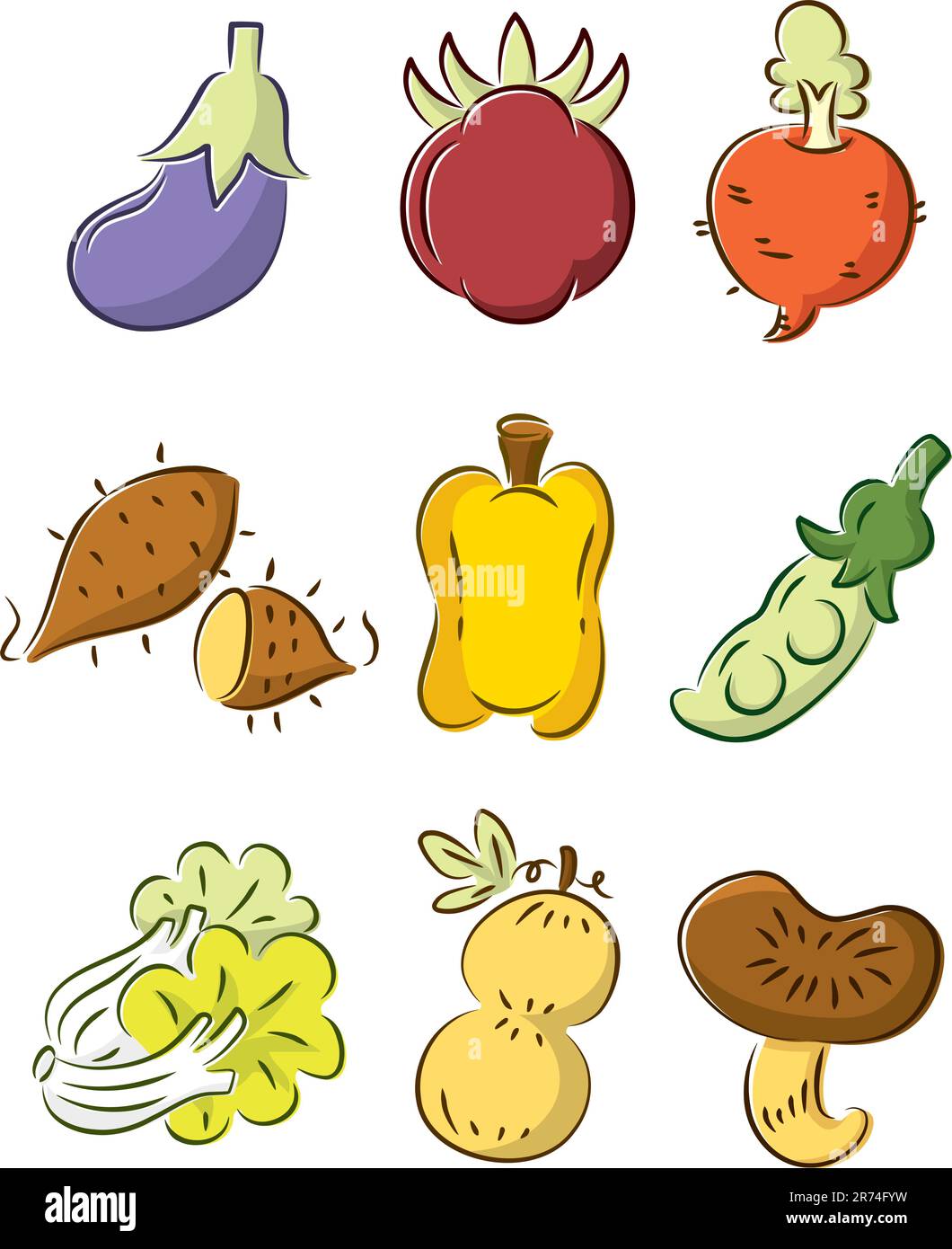 Cartoon sweet potato hi-res stock photography and images - Alamy