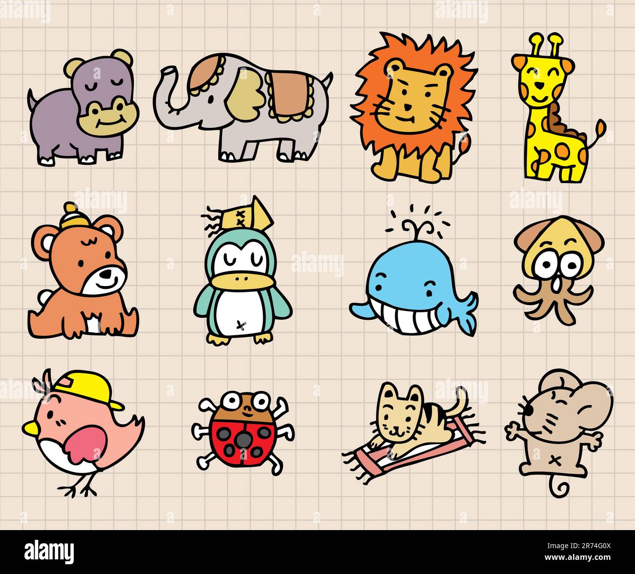 Cute Cartoon To Draw Animals