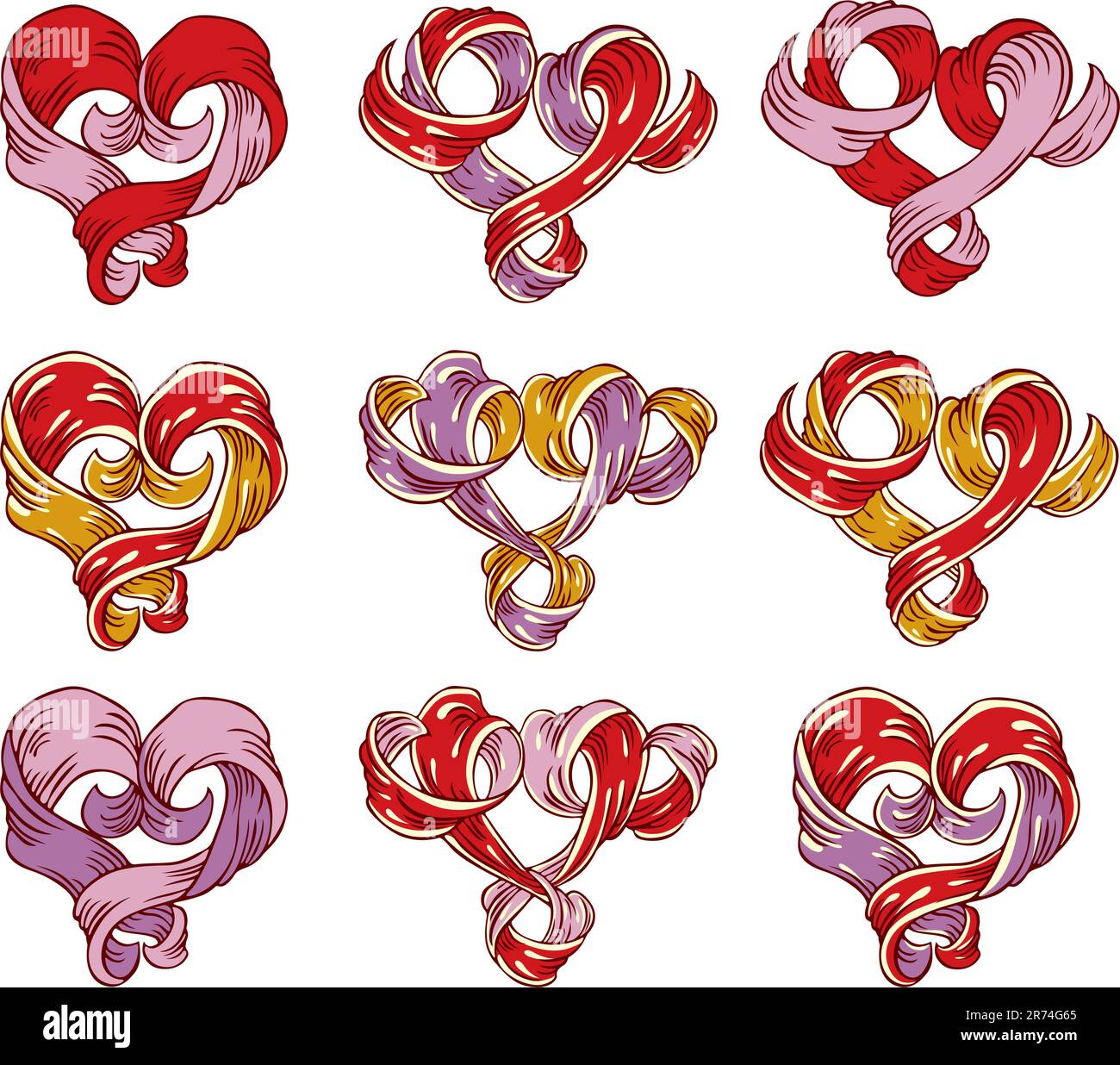 Vintage hearts hi-res stock photography and images - Alamy