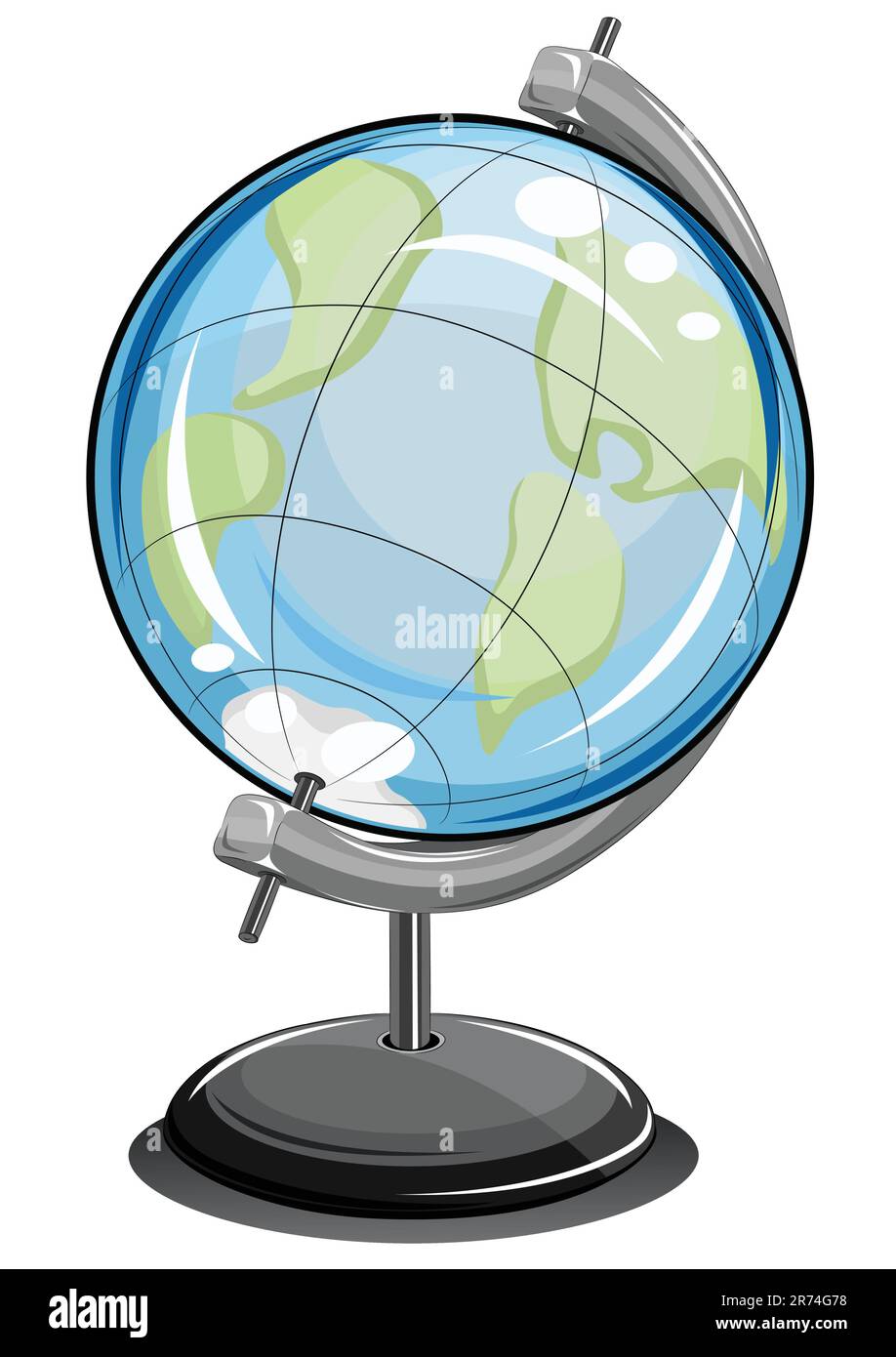 globe earthly ball - vector illustration Stock Vector Image & Art - Alamy