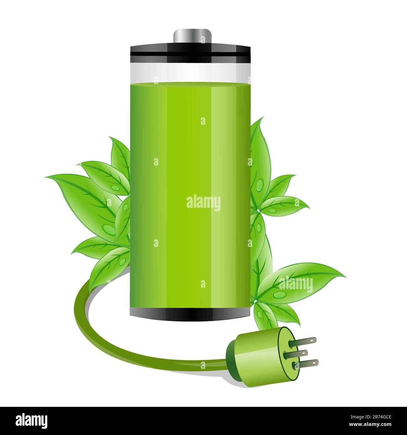 illustration of electronic battery on isolated background Stock Vector ...