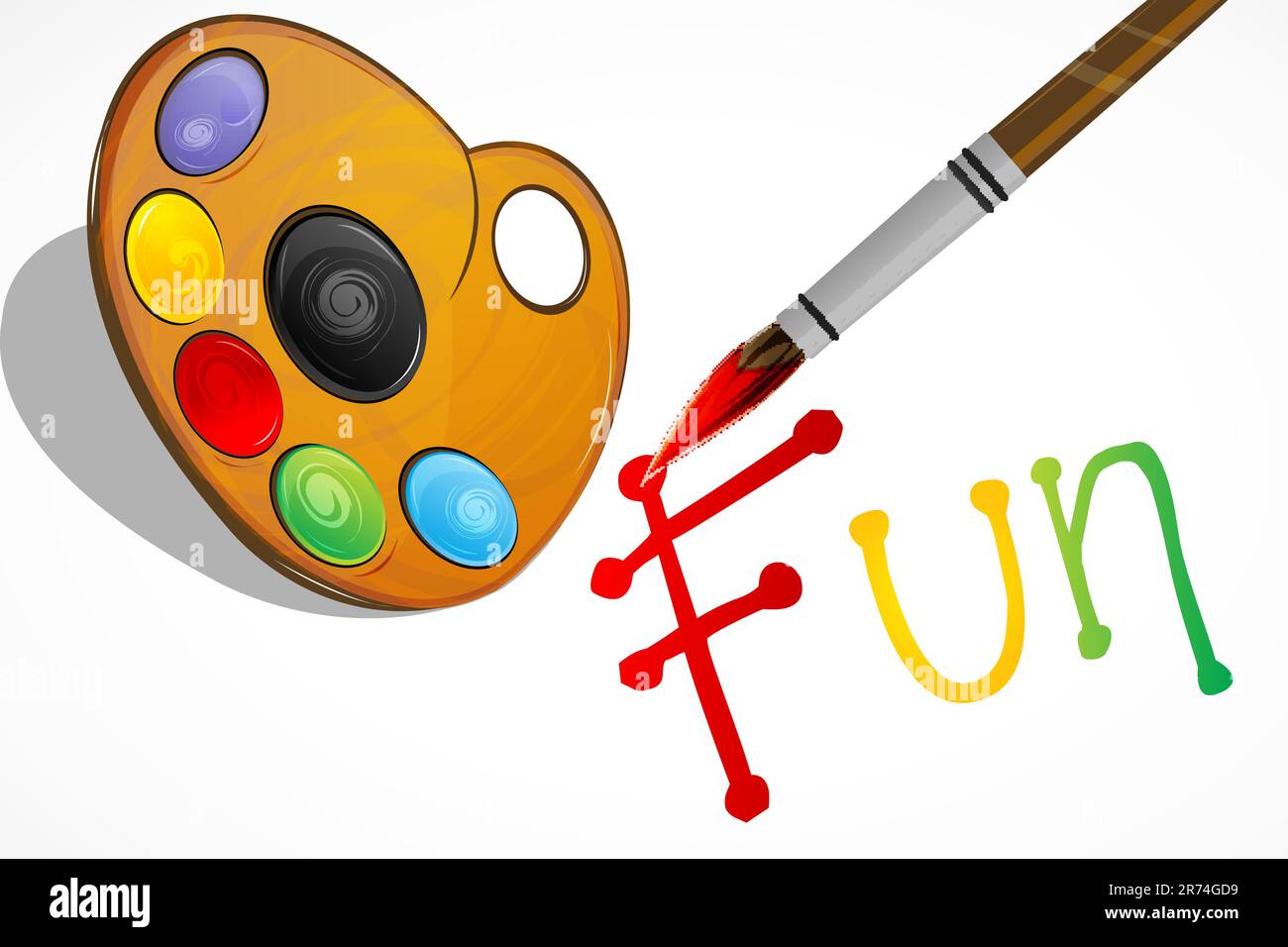 illustration of fun card on white background Stock Vector Image & Art ...