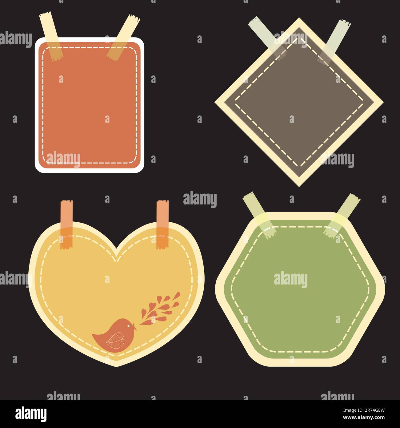 Banner - note paper .vector illustration Stock Vector Image & Art - Alamy