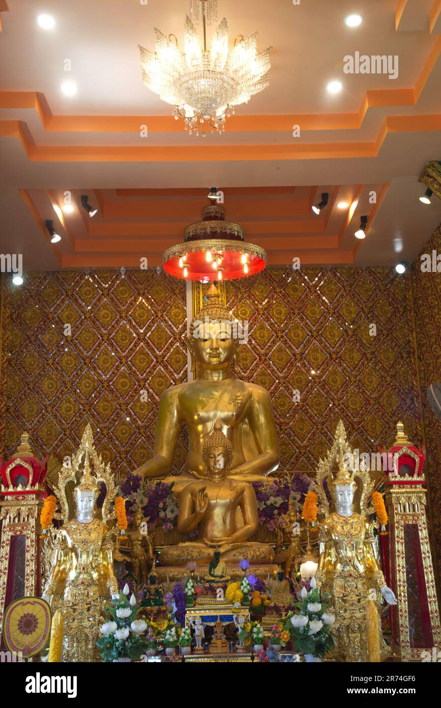 The main Buddha image is enshrined in the church for worship, asking ...
