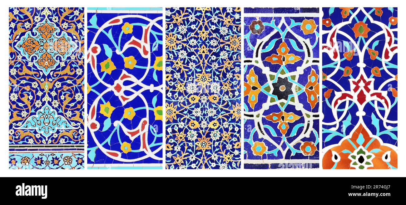 Set of vertical or horizontal banners with detail of ancient mosaic ...
