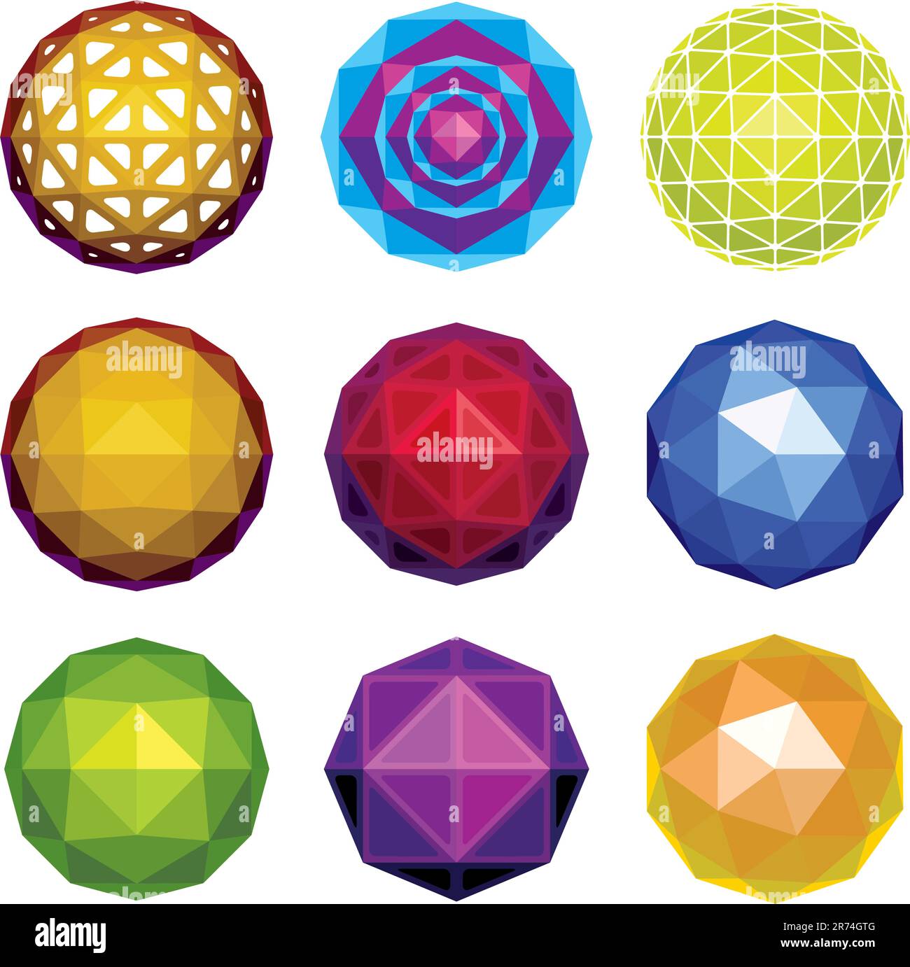 Colorful crystal globes hi-res stock photography and images - Alamy