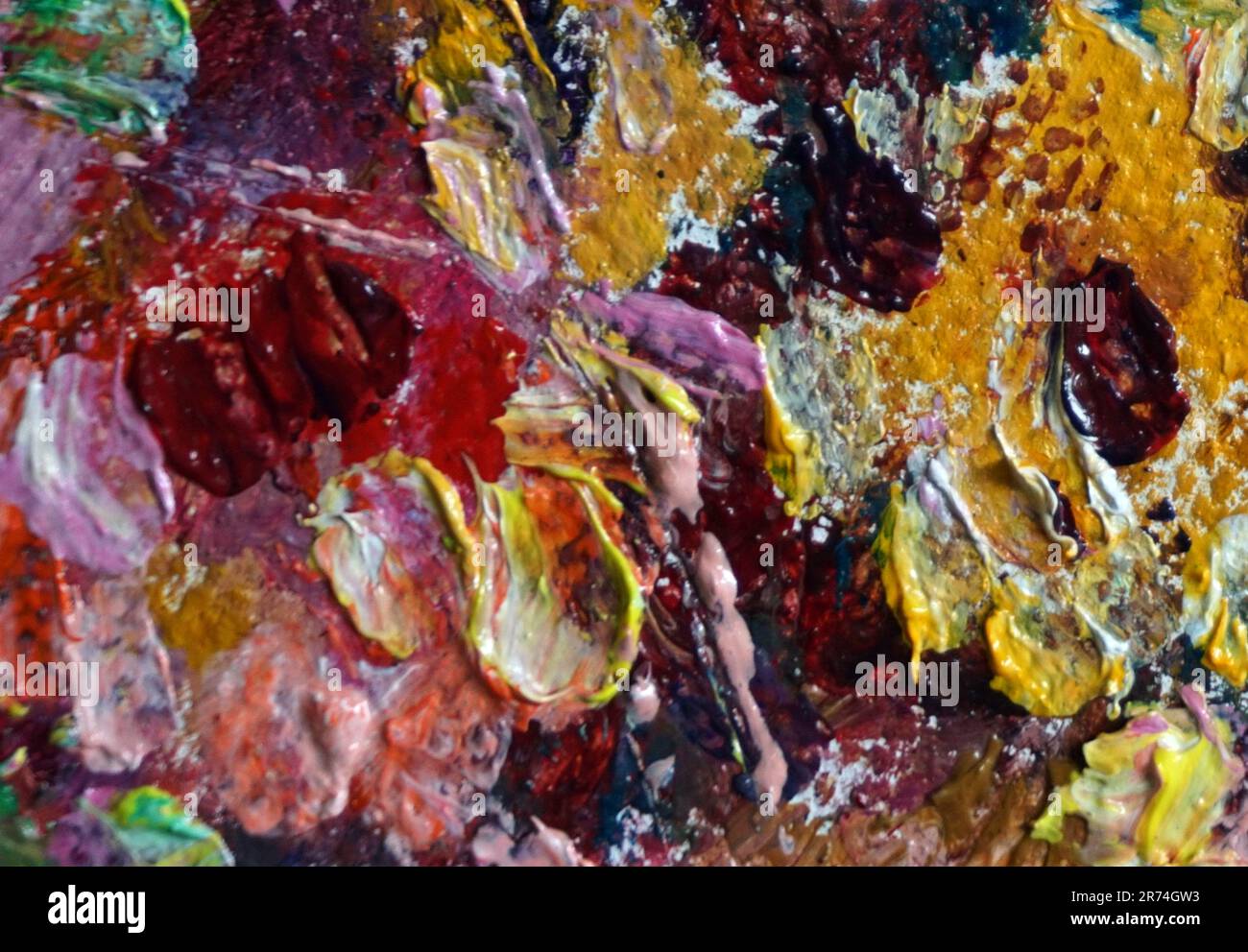 textured colorful abstract oil painting background Stock Photo - Alamy
