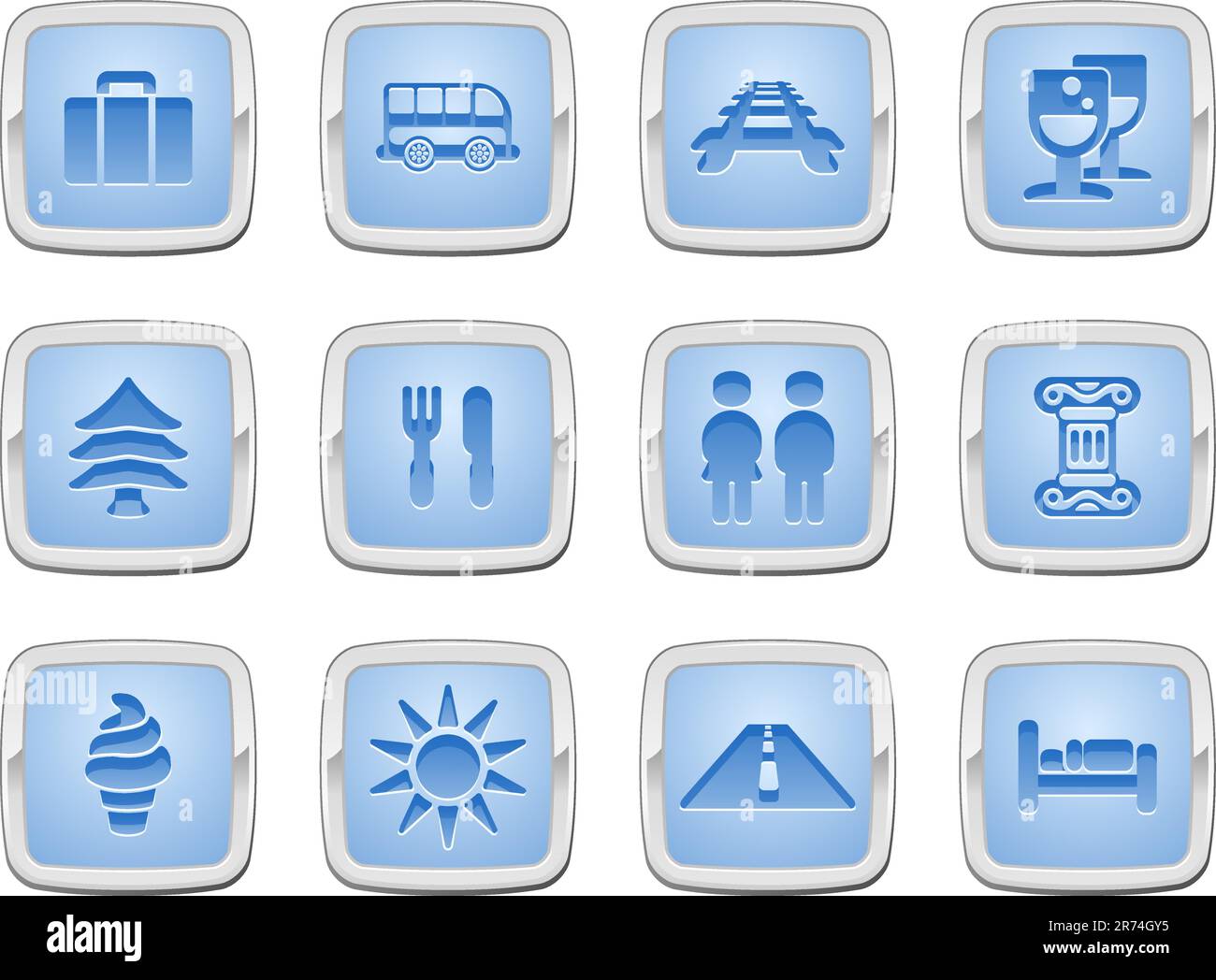 illustration of a travel icon set series Stock Vector Image & Art - Alamy