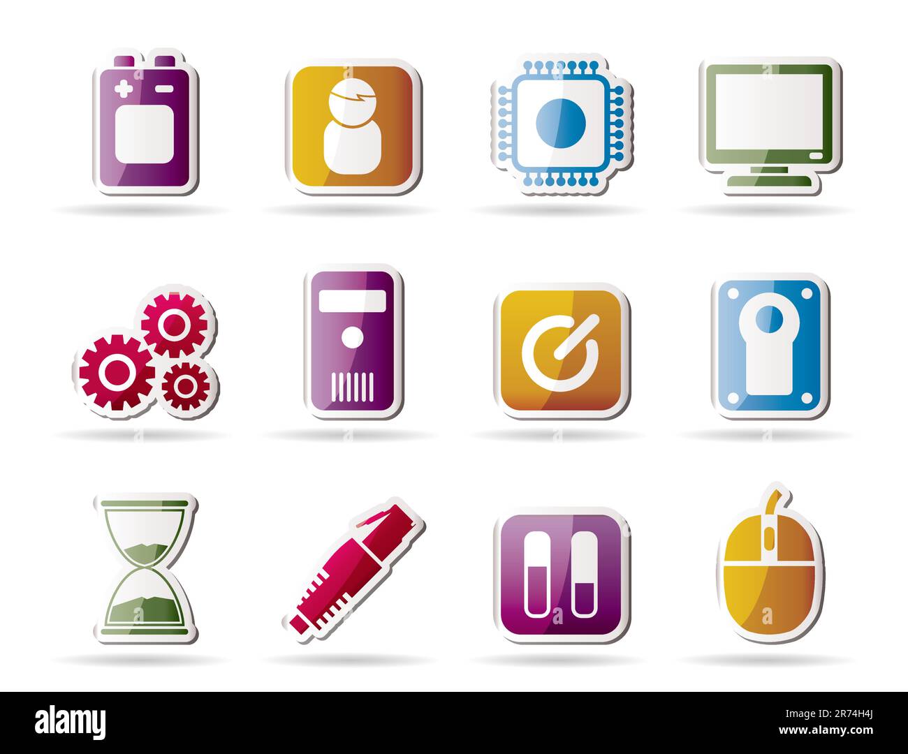 Computer elements Stock Vector Images - Alamy