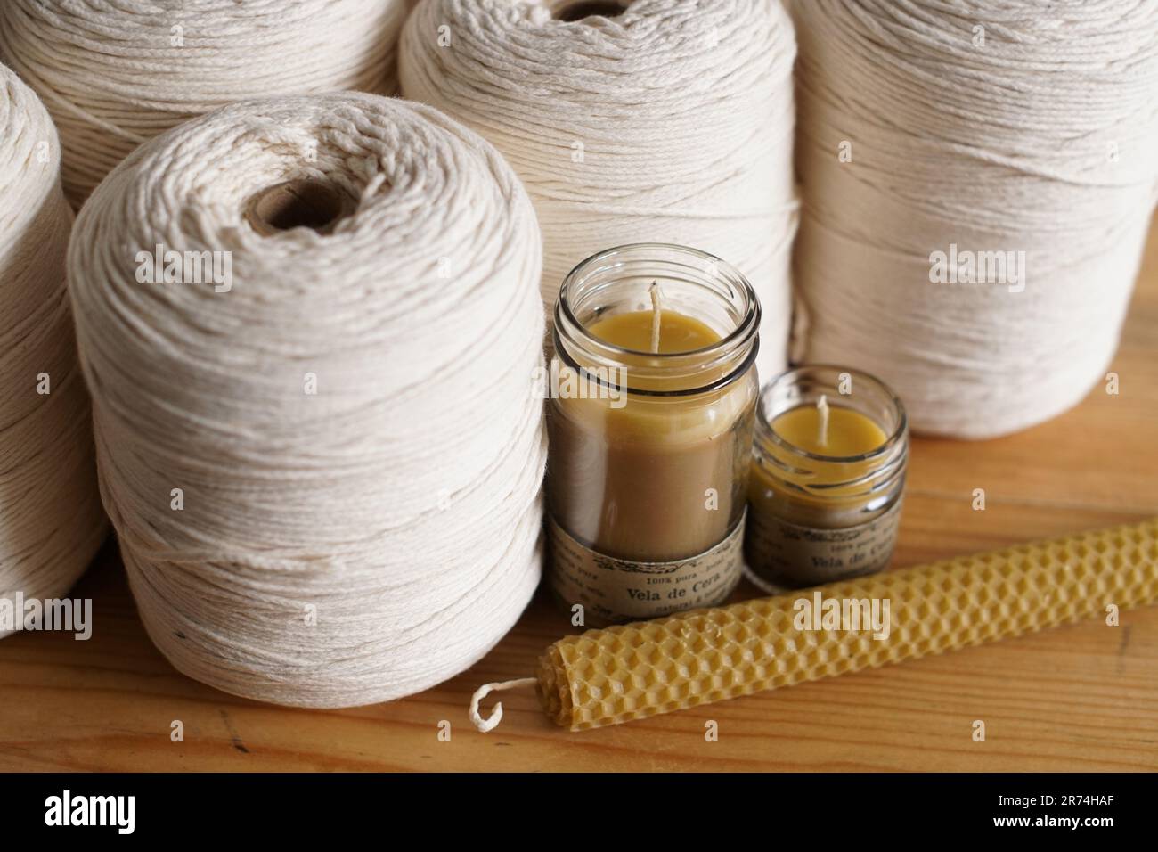 Candle making wick hi-res stock photography and images - Alamy