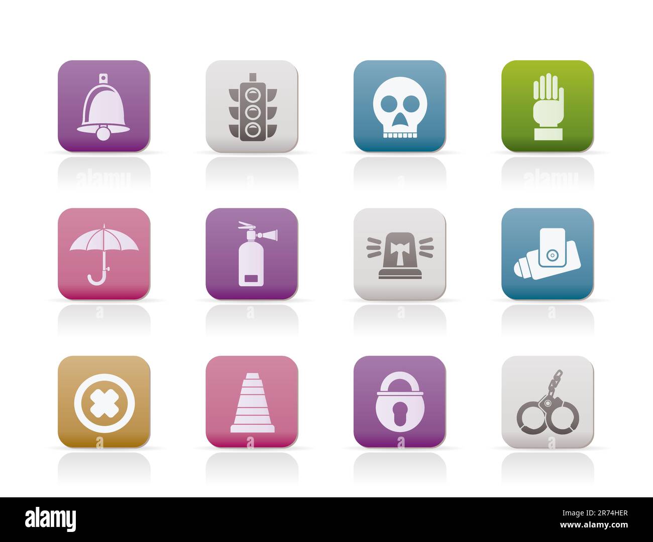 Surveillance and Security Icons - vector icon set Stock Vector Image ...