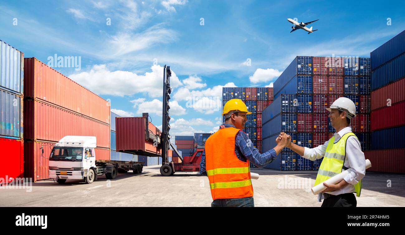 Container Cargo freight ship for Logistic Import Export Stock Photo - Alamy