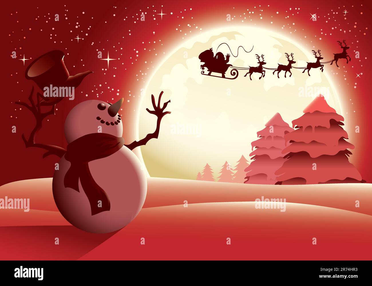 Snowman waving hi-res stock photography and images - Alamy