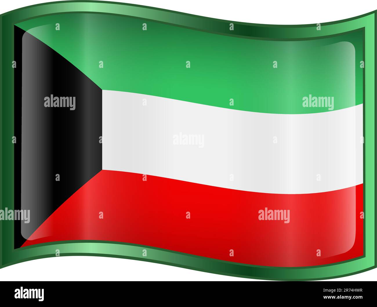 Kuwait flag picture Stock Vector Images - Alamy