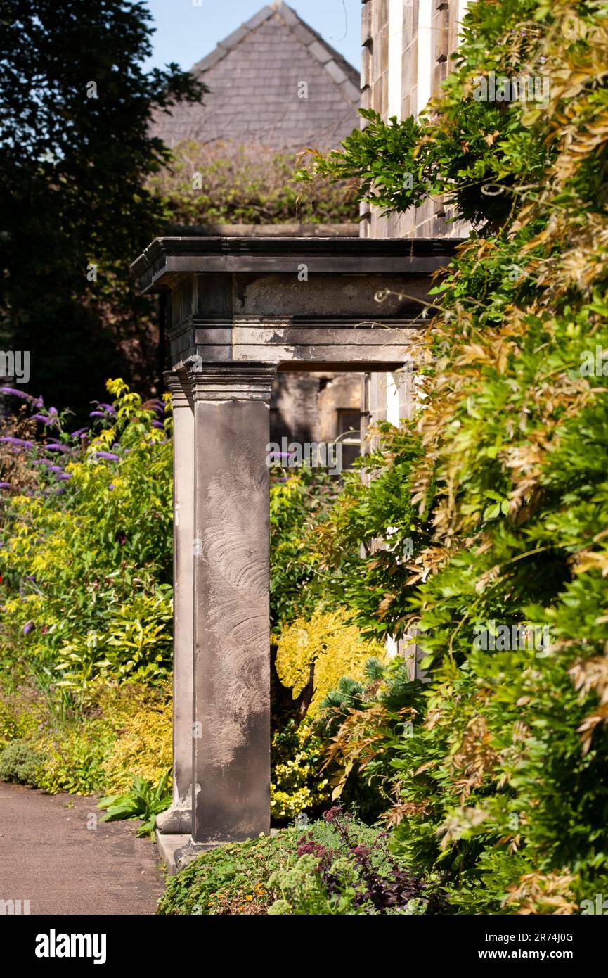 Portico in Hexham park, Northumberland Stock Photo - Alamy