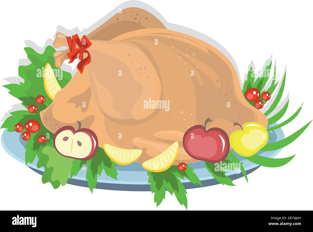 Thanksgiving turkey platter Stock Vector Images - Alamy