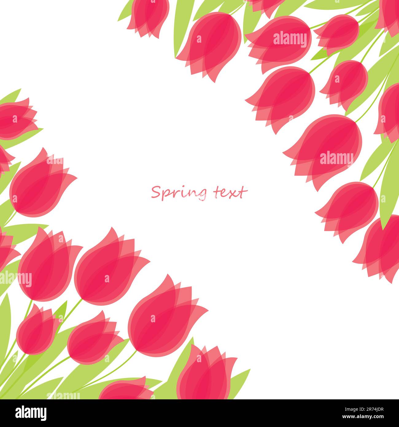 Colourful Spring flowers background. Vector illustration Stock Vector ...