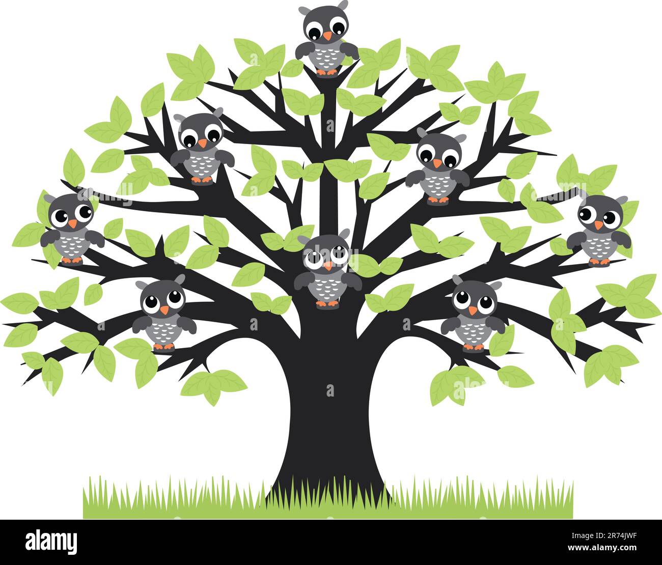 Living in tree Stock Vector Images - Alamy