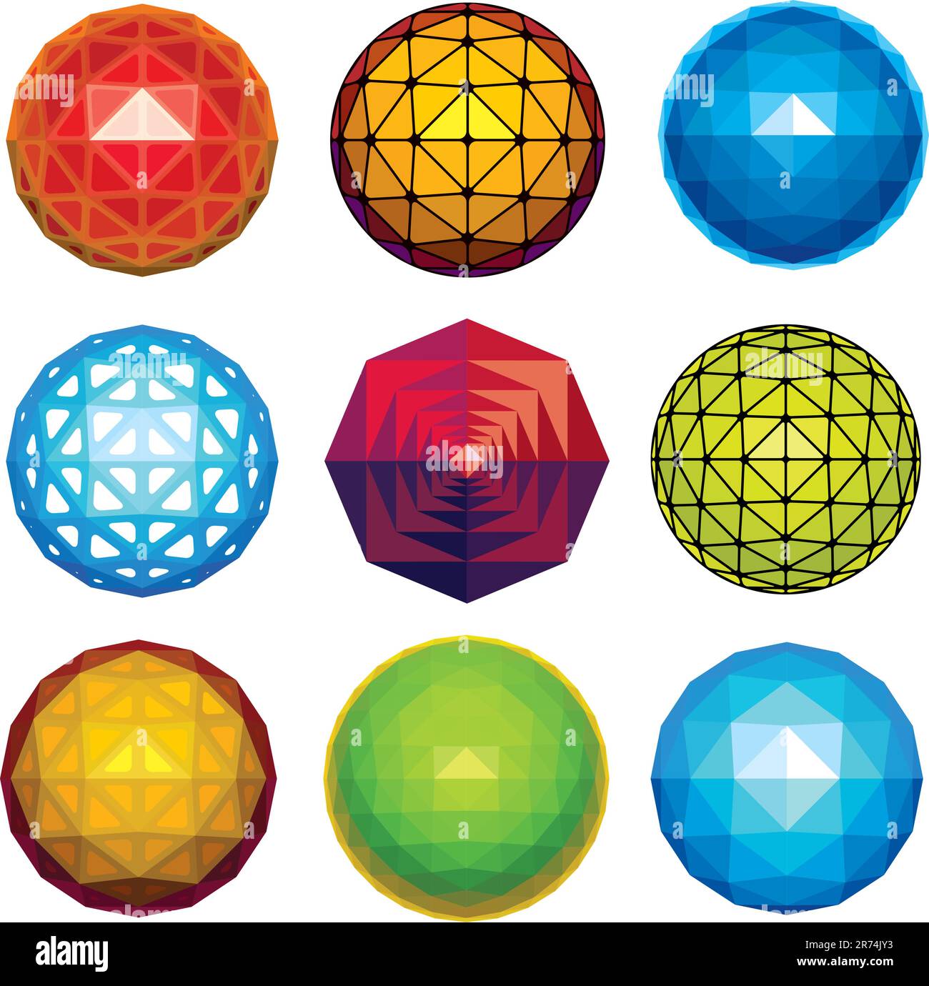Colorful crystal globes hi-res stock photography and images - Alamy