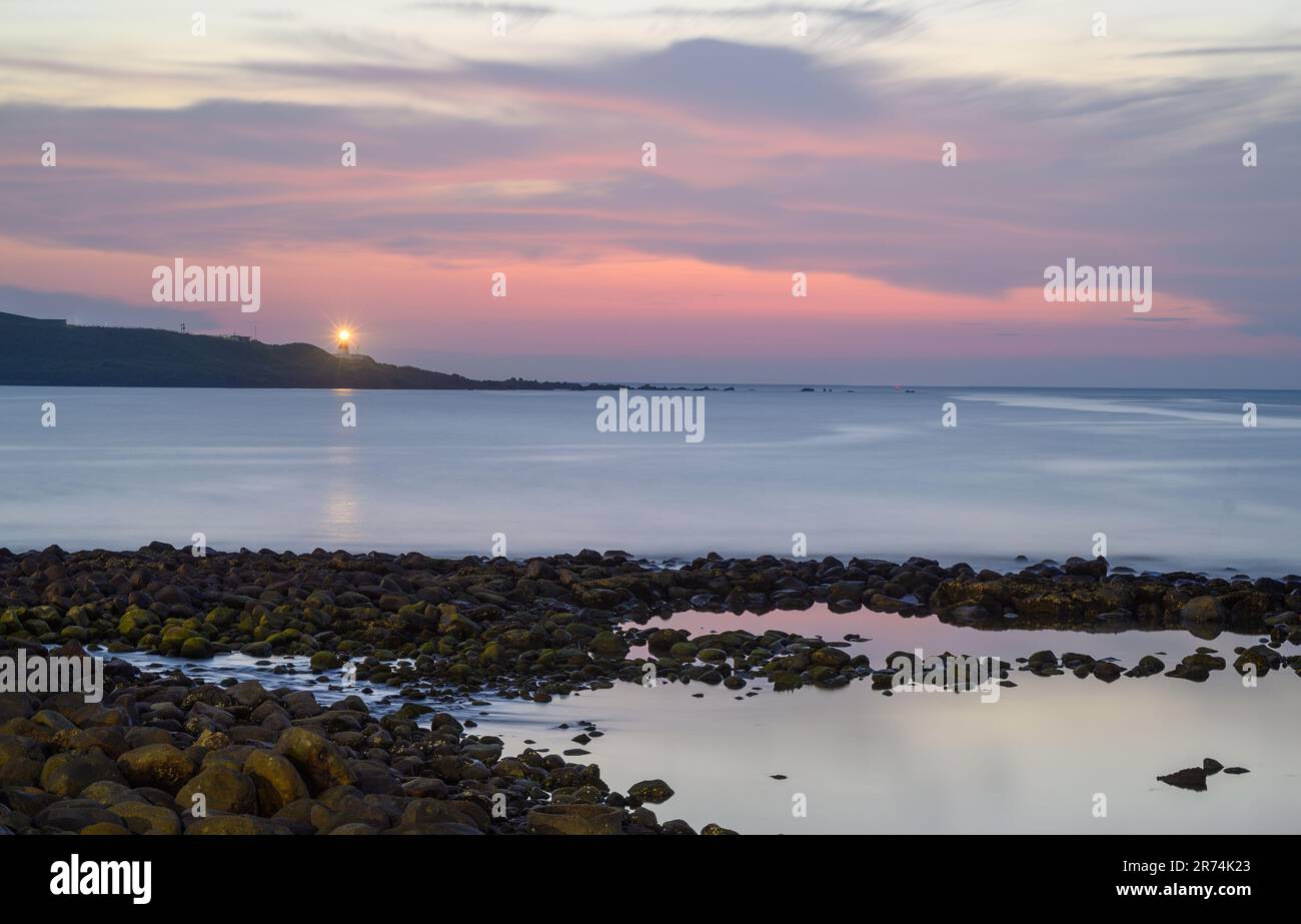 Sea waves and sky clouds before typhoon. Dramatic landscape. The Fugui ...