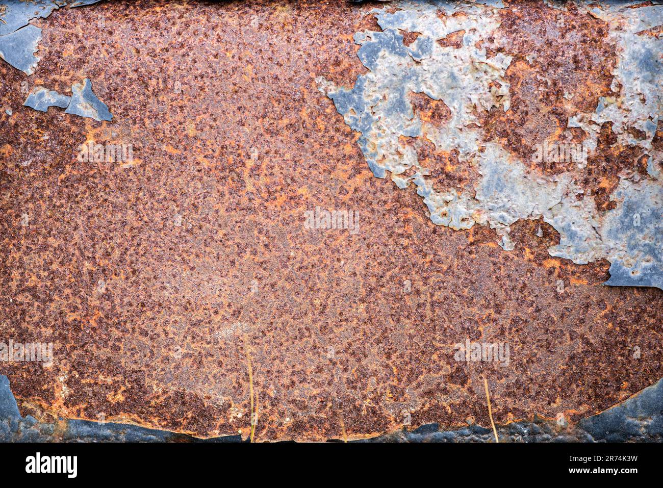 Rust texture. Old metal surface with peeled paint, corrosion Stock ...