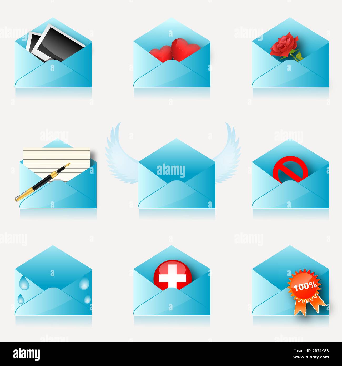 illustration of connection icons on white background Stock Vector Image ...