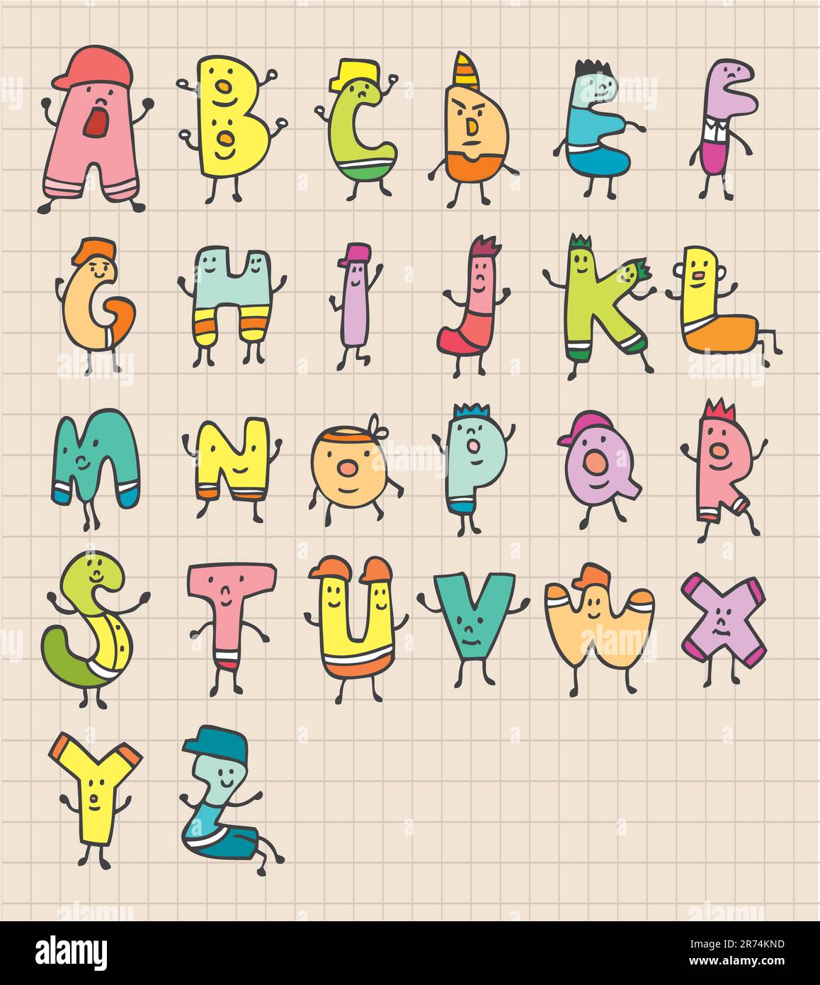 Round letters Stock Vector Images - Alamy